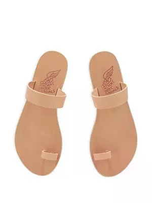 ANCIENT GREEK SANDALS Thalia Flat Sandals In Leather - Neutrals