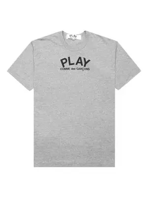 Play Comme Des Garcon Logo Print Crewneck T-shirt