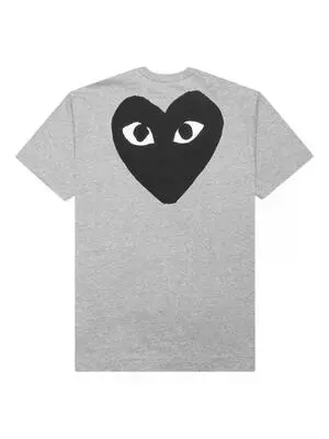 Play Comme Des Garcon Logo Print Crewneck T-shirt