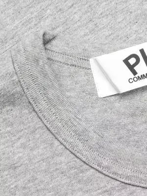 Play Comme Des Garcon Logo Print Crewneck T-shirt