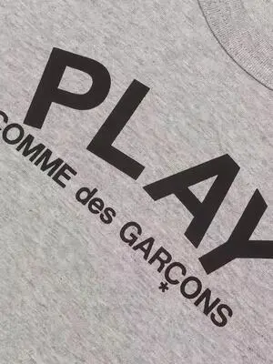 Play Comme Des Garcon Logo Print Crewneck T-shirt