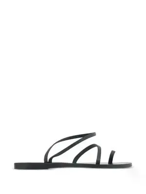 ANCIENT GREEK SANDALS Leather Open-toe Sandals - Black