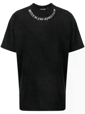 MOSTLY HEARD RARELY SEEN Logo-print Cotton T-shirt - Black
