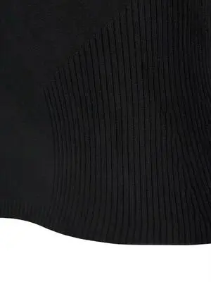 MARINE SERRE Ribbed Knit Cut-out Tank Top