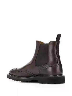 SCAROSSO Leather Ankle Boots