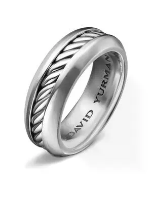 David Yurman Sterling Cable Inset Band Ring
