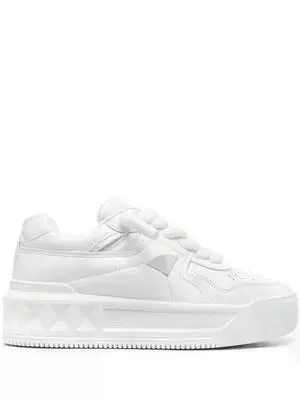 Valentino Garavani One Stud Xl Nappa Leather Trainers - White