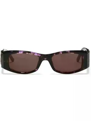 Palm Angels Rectangle Frame Sunglasses - Purple