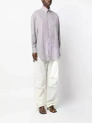 BLANCA VITA Striped Cotton Shirt