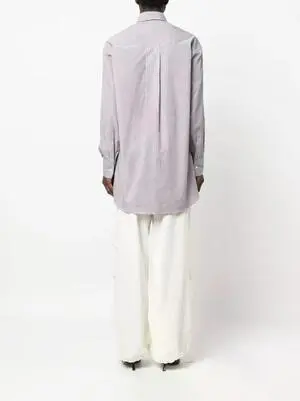BLANCA VITA Striped Cotton Shirt