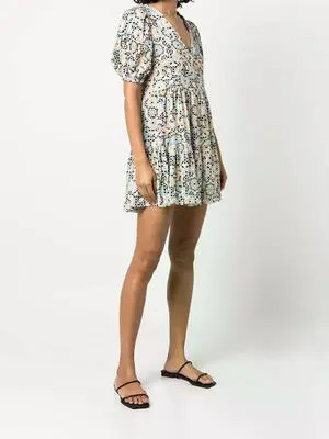 LEMLEM Telem Graphic-print Mini Dress