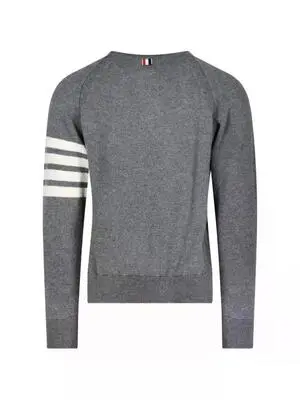Thom Browne 4-bar Crew Neck Cashmere Jumper