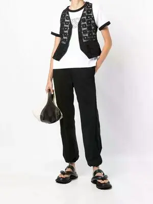 Goen.j Cut-out Detail Vest - Black