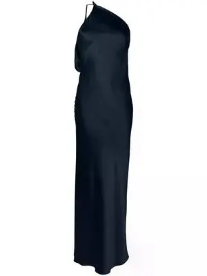 Michelle Mason One-shoulder Maxi Dress - Blue