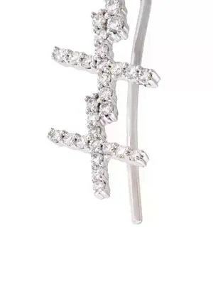 ALINKA 18k White Gold Katia Diamond Ear Cuff - Metallic