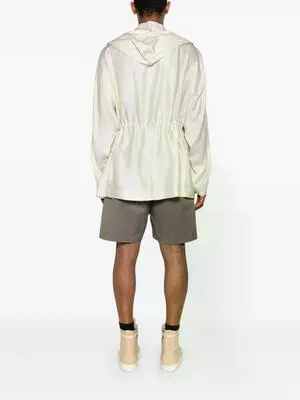 Rick Owens Hooded Tunic With Drawstring Waist