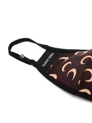 MARINE SERRE Crescent Moon Print Face Mask