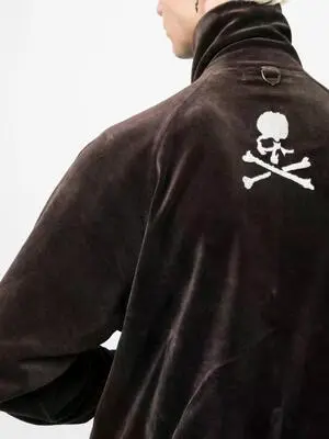 MASTERMIND WORLD Skull-embroidered Zip-up Jacket