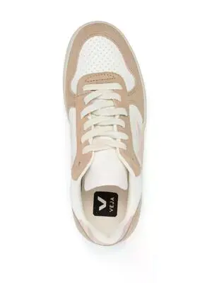 VEJA V-10 Chromefree Leather Sneakers - White