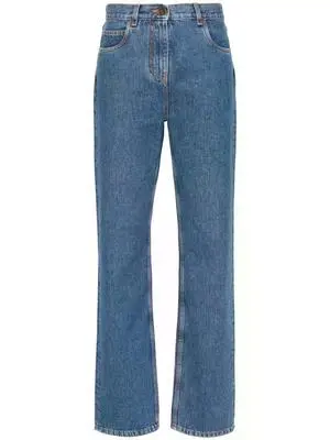 Etro Straight-leg Jeans With Contrast Stitching - Blue
