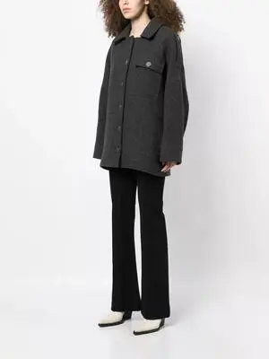 0711 TBILISI Oversized Wool-blend Shirt Jacket