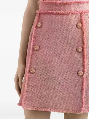 Dolce & Gabbana Dna Logo-engraved Mini Skirt