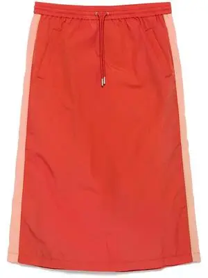 Maison Kitsuné Flash Fox Long Skirt - Red