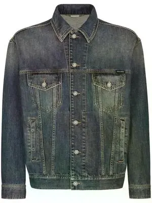 Dolce & Gabbana Distressed Denim Jacket - Blue