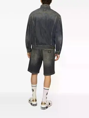 Dolce & Gabbana Distressed Denim Trucker Jacket