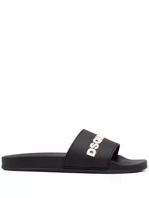 Dsquared2 Embossed Logo Detail Slides - Black