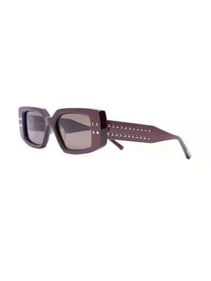 Valentino Garavani Rockstud Rectangle Frame Sunglasses