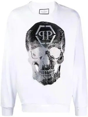 Philipp Plein Skull Logo-print Crew-neck Sweatshirt