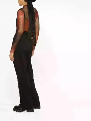 Gcds Cotton Appliqué Logo Track Pants - Black