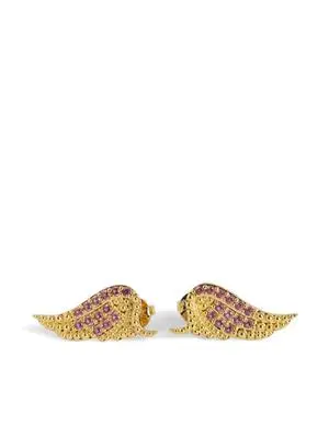 Zadig&Voltaire Rock Crystal Embellished Earrings - Gold