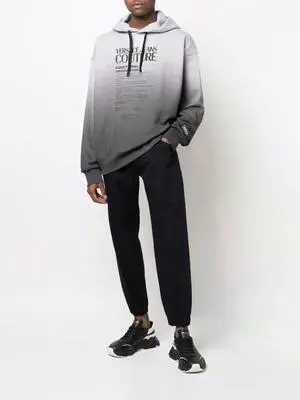 Versace Logo-print Gradient Hoodie