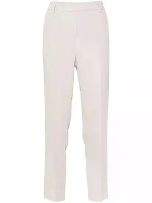 BLANCA VITA Pelargo Slim-cut Tailored Trousers - Neutrals