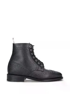 Thom Browne Wingtip Brogue Lace-up Boots - Black