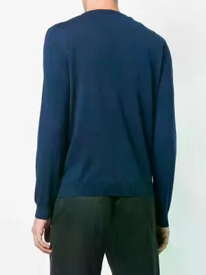 ZANONE Virgin Wool Blend Round Neck Sweater - Blue