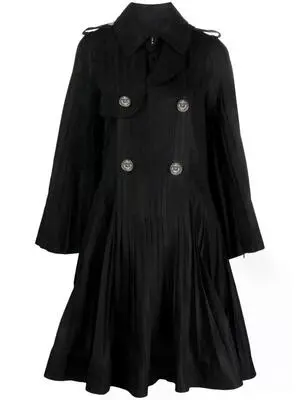Sacai Double-breasted Peplum Coat