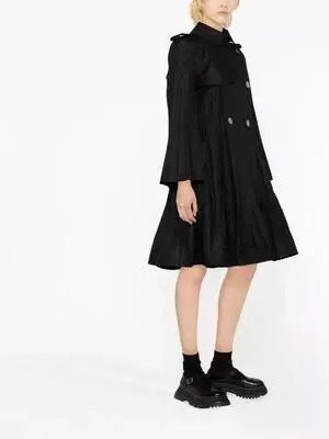 Sacai Double-breasted Peplum Coat