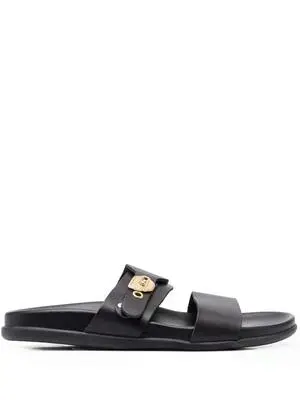 ANCIENT GREEK SANDALS Latria Double-strap Sandals - Black
