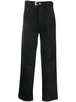 OBJECTS IV LIFE Buckle-detail Straight-leg Jeans