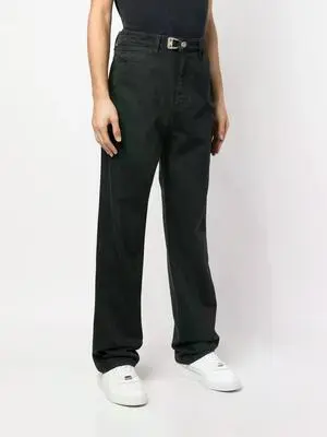 OBJECTS IV LIFE Buckle-detail Straight-leg Jeans