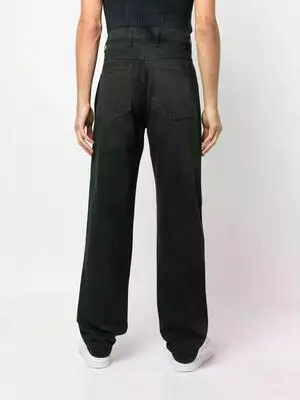 OBJECTS IV LIFE Buckle-detail Straight-leg Jeans