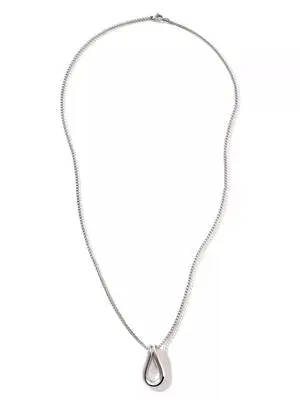 John Hardy Surf Pendant Chain Necklace - Silver