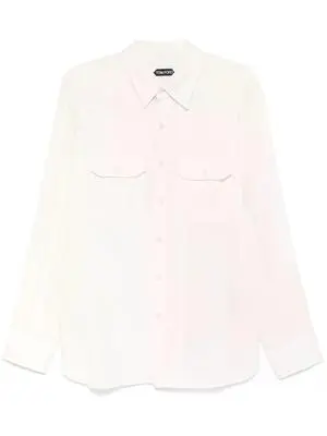 TOM FORD Twill Shirt - Neutrals