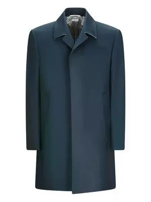 Thom Browne Mac Bal Collar Overcoat - Blue