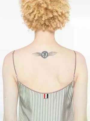 Thom Browne Striped Pleated Minidress