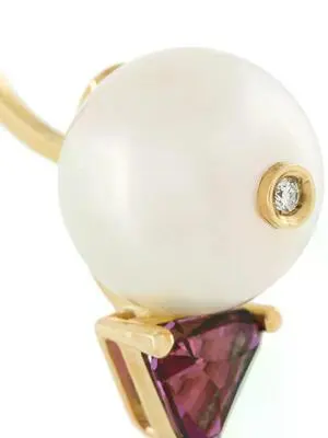 Delfina Delettrez 18kt Gold Diamond, Pearl And Topaz Earrings - White