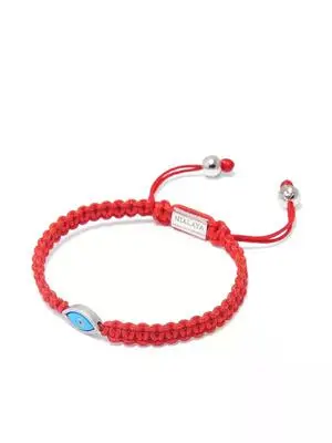 NIALAYA JEWELRY Sterling Silver Turquoise Stone Evil Eye Bracelet